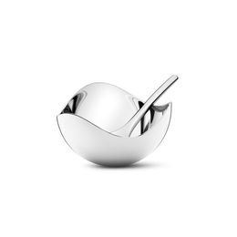 Georg Jensen - Bloom Salzschale mit Löffel, Edelstahl