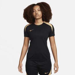 Nike Strike Dri-FIT Kurzarm-Fußballoberteil für Damen - Schwarz