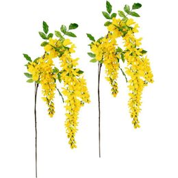 Kunstblume Goldregenzweig Goldregen, I.GE.A., Höhe 95 cm, als 2er oder 5er Set, gelb