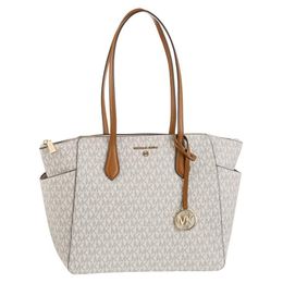 Michael Kors Shopper Marilyn Medium, mit Logo Anhänger, beige|braun