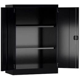 Classix Stahlschrank X-530329 tiefschwarz 92,0 x 42,0 x 120,0 cm, aufgebaut