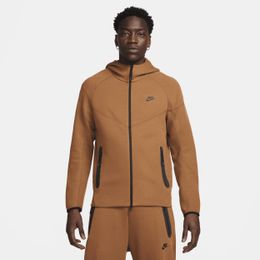 Nike Sportswear Tech Fleece Windrunner Herren-Hoodie mit durchgehendem Reißverschluss - Braun