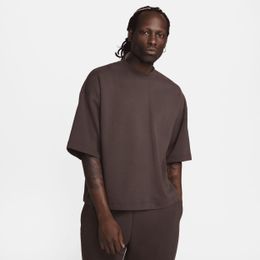 Nike Sportswear Tech Fleece Reimagined extragroßes Kurzarm-Sweatshirt für Herren - Braun