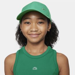 Nike Dri-FIT Club unstrukturierte Metall-Swoosh-Cap für Kinder - Grün