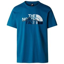 The North Face - S/S Mountain Line Tee - T-Shirt Gr S blau