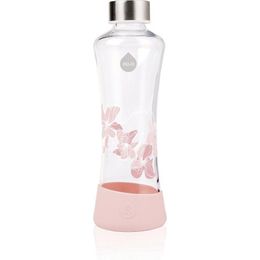Equa Trinkflasche Urban Jungle - Magnolia, Borosilikatglas, 550 ml, rosa|weiß