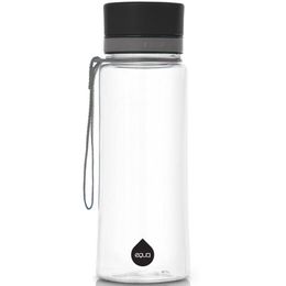 Equa Trinkflasche Plain Midnight, Tritan-Kunststoff, 600 ml, schwarz|weiß