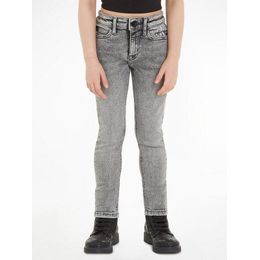 Calvin Klein Jeans Stretch-Jeans SKINNY MR WASHED GREY, grau