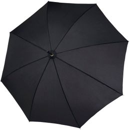 Doppler® Langregenschirm Fiber Flex Big AC uni, schwarz, für Herren; Partnerschirm, schwarz