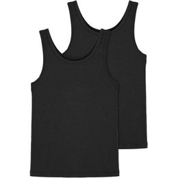 name it Unterhemd NKFUU TANK TOP 2P NOOS (Packung, 2er-Pack), schwarz