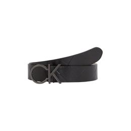 Calvin Klein Ledergürtel RE-LOCK QUILT CK LOGO BELT 30MM, schwarz