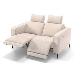Sofanella Stoffcouch 2-Sitzer BARLETTA Relaxsofa Couch - Beige
