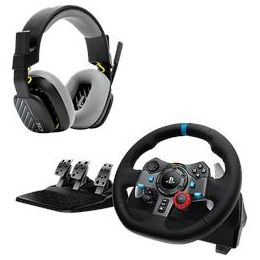 V-TAC LOGITECH G29 Force Feedback + ASTRO Gen 2 für PS5, PS4, PC, Mac – Schwarz Gaming Lenkrad mit Zubehör