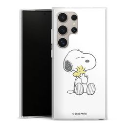 DeinDesign Galaxy S24 Ultra Handy Silikon H&uuml;lle Case transparent Handyh&uuml;lle Snoopy Love Peanuts Silikon Case