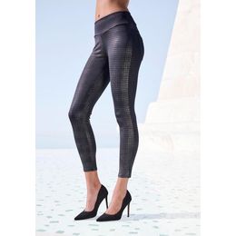 Lascana Leggings grau Gr. 32/34 für Damen. Schmal