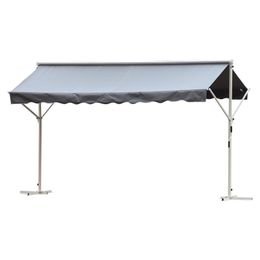 Outsunny Standmarkise mit Faltarm 395 x 294 x 250 cm (LxBxH)