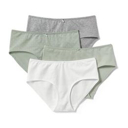 Tchibo 4 Pantys - Weiss/Meliert - Gr.: XXL