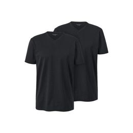 Tchibo 2 T-Shirts - Schwarz - Gr.: S