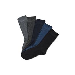 Tchibo 5 Paar Socken Dunkelblau/Meliert - Gr.: 41-43