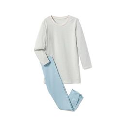 Tchibo Kinder-Pyjama - Hellblau/Gestreift - Kinder - Gr.: 122/128