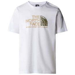 The North Face - S/S Rust 2 Tee - T-Shirt Gr S weiß/grau