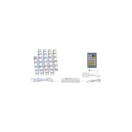 Paulmann LED-Streifen MaxLED 500 Basisset 1,5m 10W 230/24V 20VA Silber Kunststoff, 1-flammig, IP44 Cover 2700K-6500K TunableWhite, silberfarben