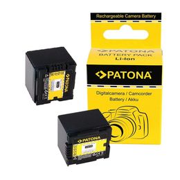 Patona 2x Akku für Panasonic NV-GS250 Kamera-Akku Ersatzakku 1400 mAh (7