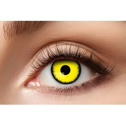 Eyecatcher Farblinsen Angelic Yellow Kontaktlinsen. Gelbe Farblinsen.