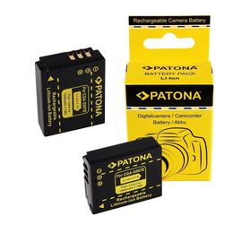 Patona 2x Akku für Panasonic CGA-S007 Kamera-Akku Ersatzakku 1000 mAh (3