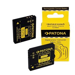 Patona 2x Akku für Panasonic DMC-FX30 Kamera-Akku Ersatzakku 750 mAh (3