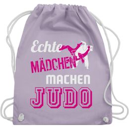 Shirtracer Turnbeutel Echte Mädchen machen Judo