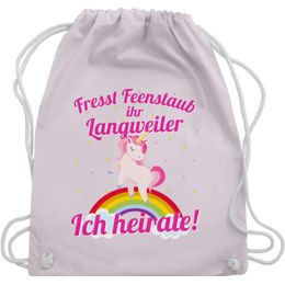 Shirtracer Turnbeutel Fresst Feenstaub ihr Langweiler Ich heirate!