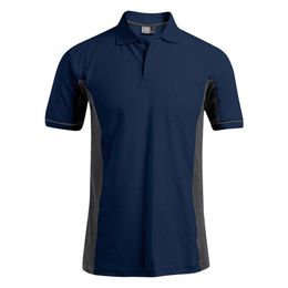 Promodoro Funktionsshirt Poloshirt Function Contrast navy-grau Größe L