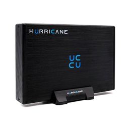 Hurricane Festplatten-Einbaurahmen Hurricane GD35612 Aluminium externes Festplattengeh.¤use 3.5" USB 3.0