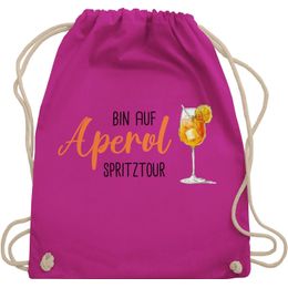 Shirtracer Turnbeutel Bin auf Aperol Spritztour JGA Mädelsabend Spritz Tour