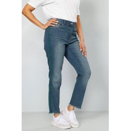 MIAMODA Regular-fit-Jeans Jeans Slim Fit Colorband 5-Pocket