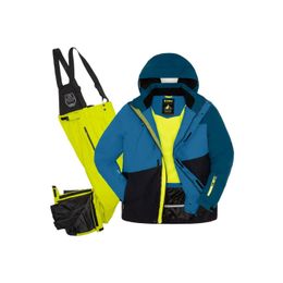 Killtec Skianzug Herren Skijacke + Skihose (blau/limette