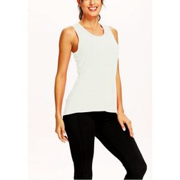 Opspring Tanktop Damen Fitness Studio athletisch ärmellos Lauftop Yoga Shirts Racerback