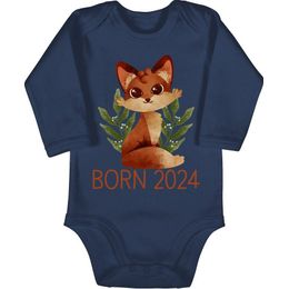 Shirtracer Shirtbody Fuchs Born 2024 Geschenk Geburt Zur Geburt