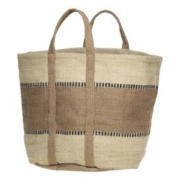 Chic Antique Jute Korbtasche mit Henkel, creme