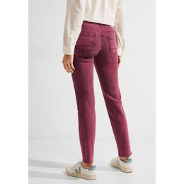 Cecil Slim-fit-Jeans mit Zipper-Detail, rosa