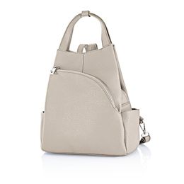 T&F Schulter- & Rucksacktasche "Sophia" (Farbe: creme)