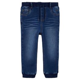name it - Jeans NMMBEN BAGGY FLEECE in medium blue denim, Gr.110