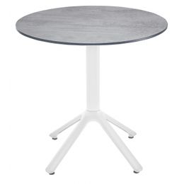 solpuri Milano bistro Bartisch Aluminun/White grey /