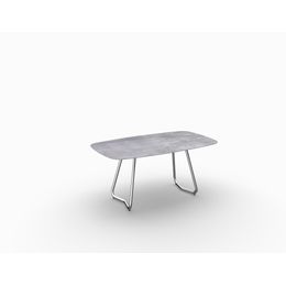 Sit Mobilia JURA Gartentisch Edelstahlgestell Fuß Delémont Soke/Silber Dekton/Edelstahl