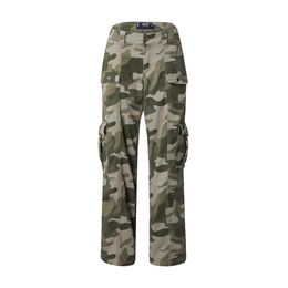 Hollister Hose Damen Größe 34/36 dunkelbeige / khaki / oliv / dunkelgrün