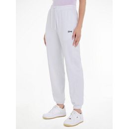 Tommy Jeans Sweathose TJW RLX SCRIPT SWEATPANT mit Tommy Jeans Logo-Schriftzug, weiß