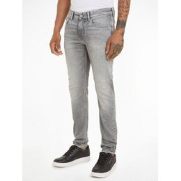 Calvin Klein Jeans Slim-fit-Jeans SLIM TAPER in klassischer 5-Pocket-Form, grau