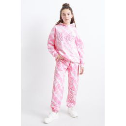 C&A Barbie-Set-Hoodie und Jogginghose-2 teilig-gemustert