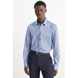 C&A Oxford Hemd-Regular Fit-Kent-bügelleicht